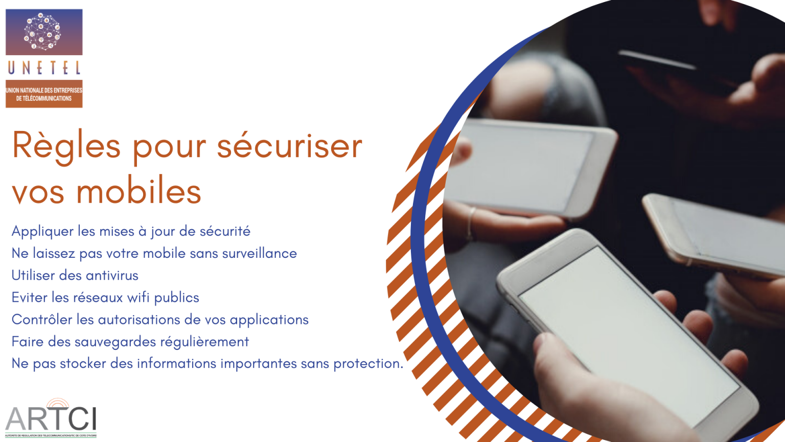 Règles pour sécuriser vos mobiles